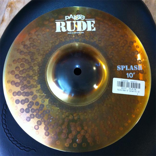 Splash Becken: Paiste 2002 10" Splash Rude