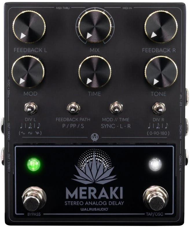 Delay Pedal: Walrus Audio Meraki Analog Stereo Delay FX