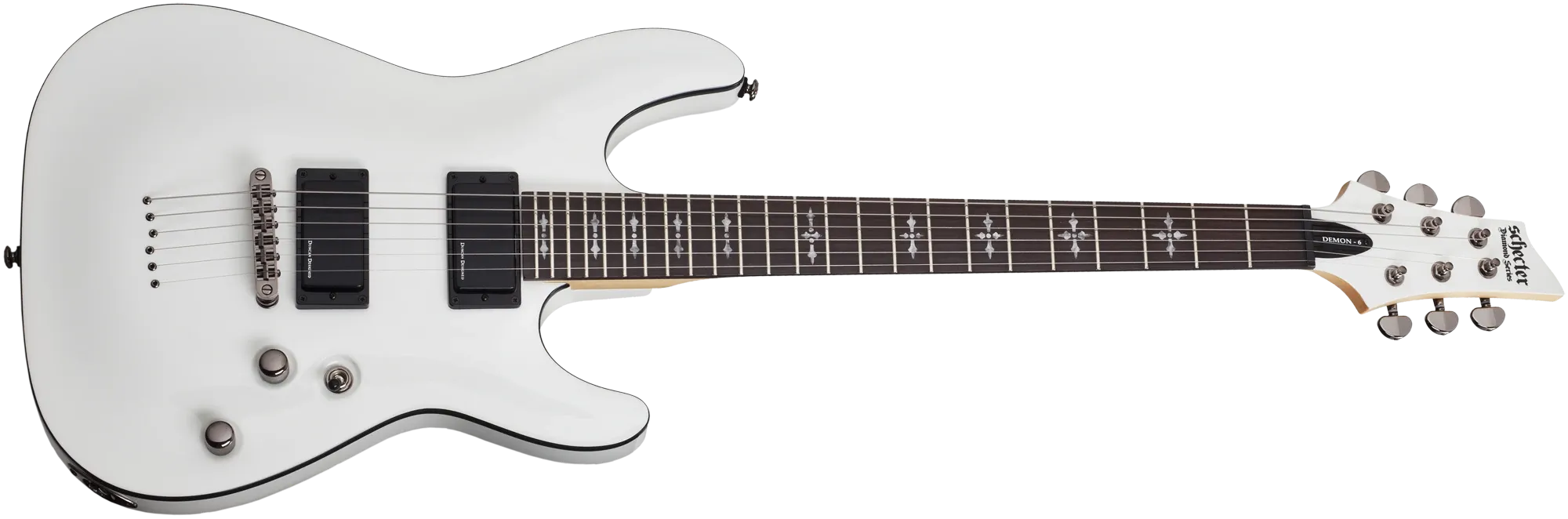 E-Gitarre: Schecter Demon 6 vintage white