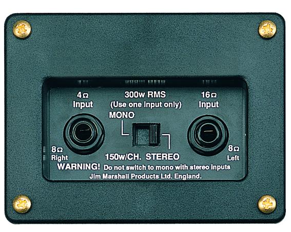 Boxenzubehör: Marshall Inputpanel stereo