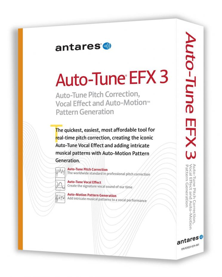 Software Plugin: Antares Auto-Tune EFX 3